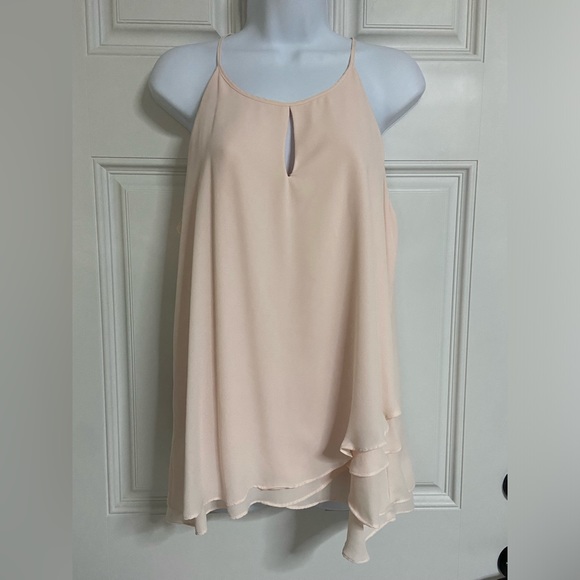Catherine Malandrino | Tops | Catherine Light Pink Layered Halter Top ...